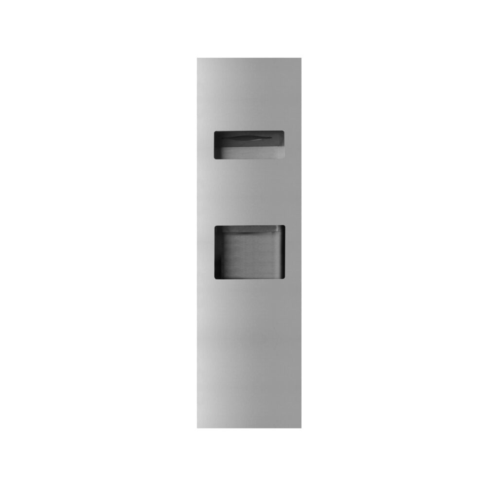 Recessed Mounted Paper Towel Dispenser , Hand Dryer with Waste ...